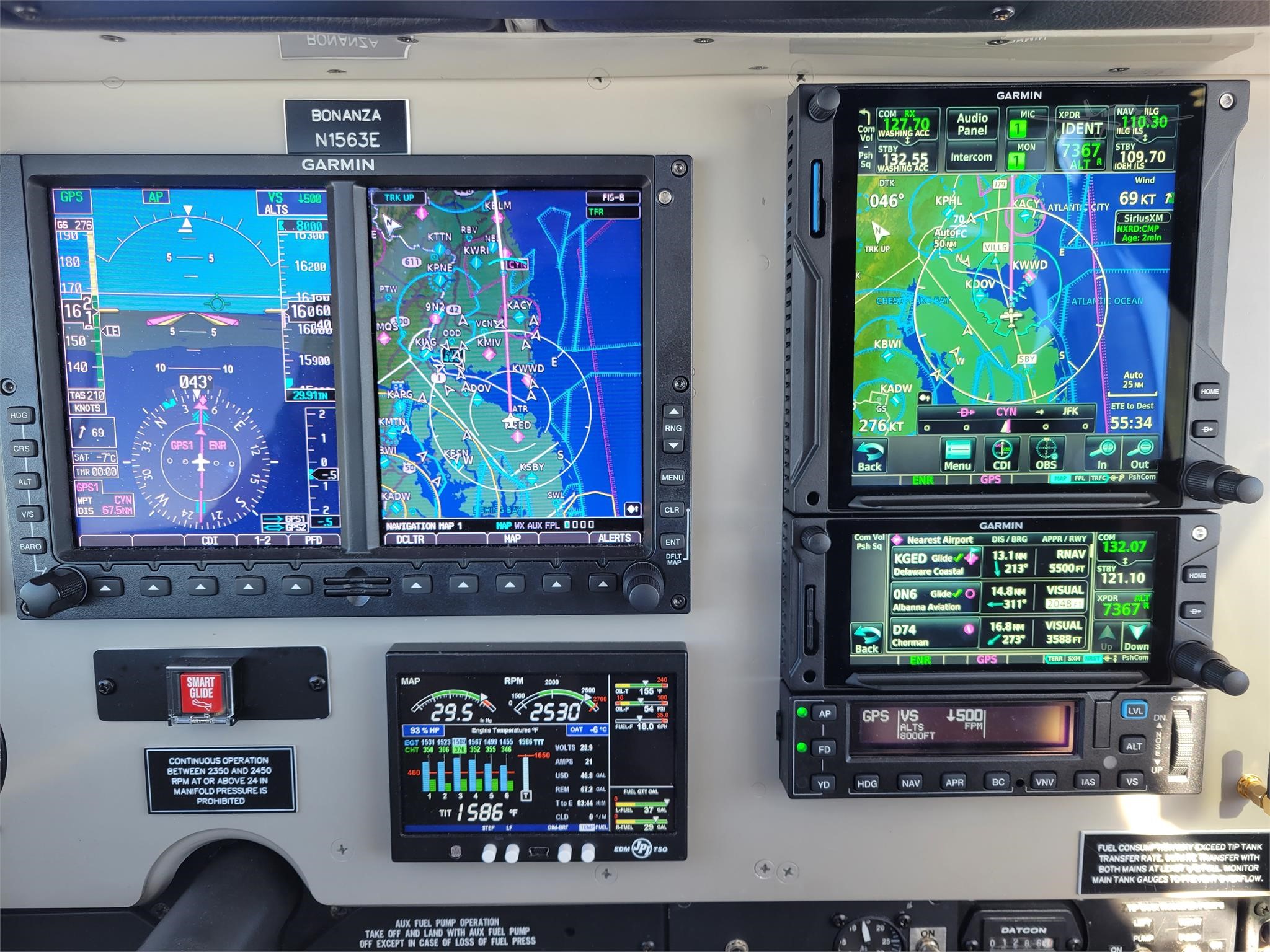N1563E Beechcraft A36 Bonanza - PRH Aircraft S/N E2473